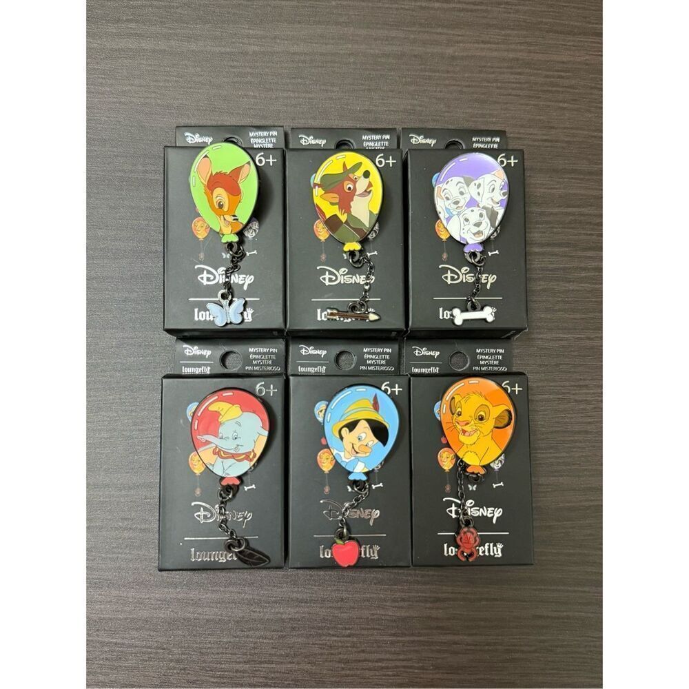 Loungefly Disney Characters Balloon Enamel Pin COMPLE… - Gem